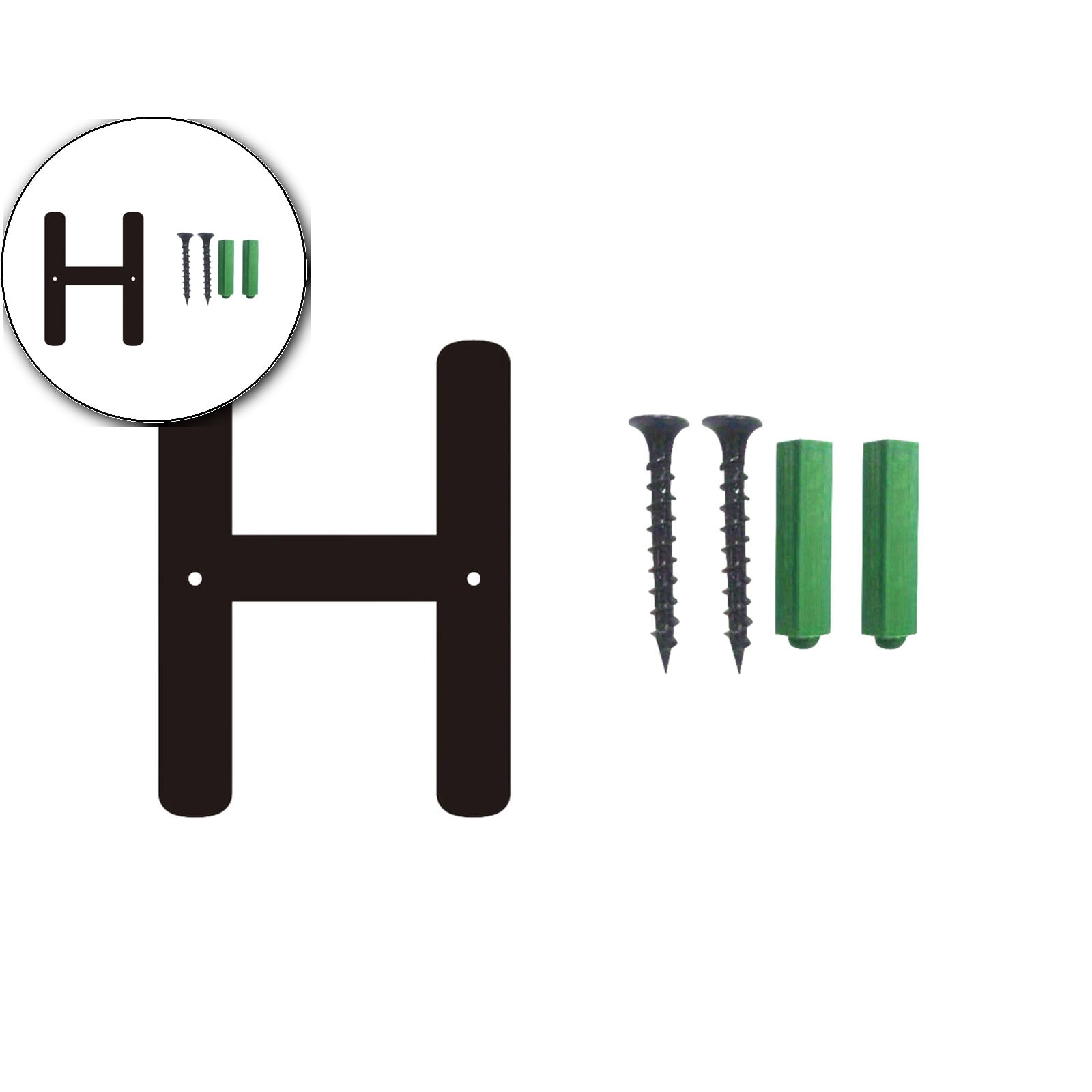 VQPeo Metal Letters & Numbers, Modern House Address Signs, Large Black ...