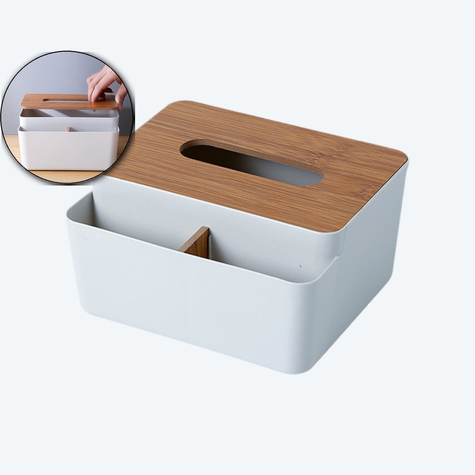 VQPeo Multifunction Tissue Box Rectangular Facial Tissue Holder ...