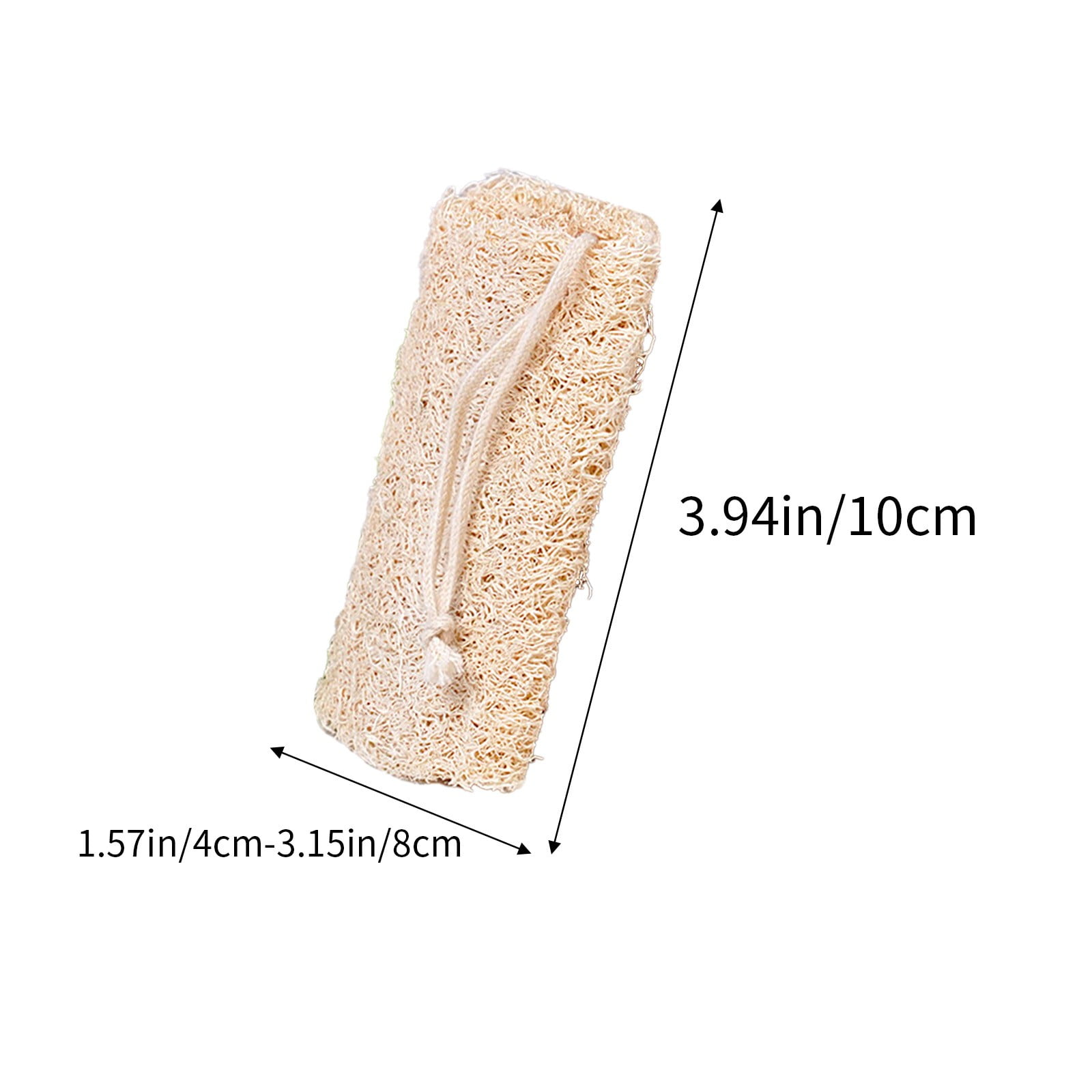 VQPeo Natural Loofah Shower Brushes - Exfoliating Body Scrub Sponges ...