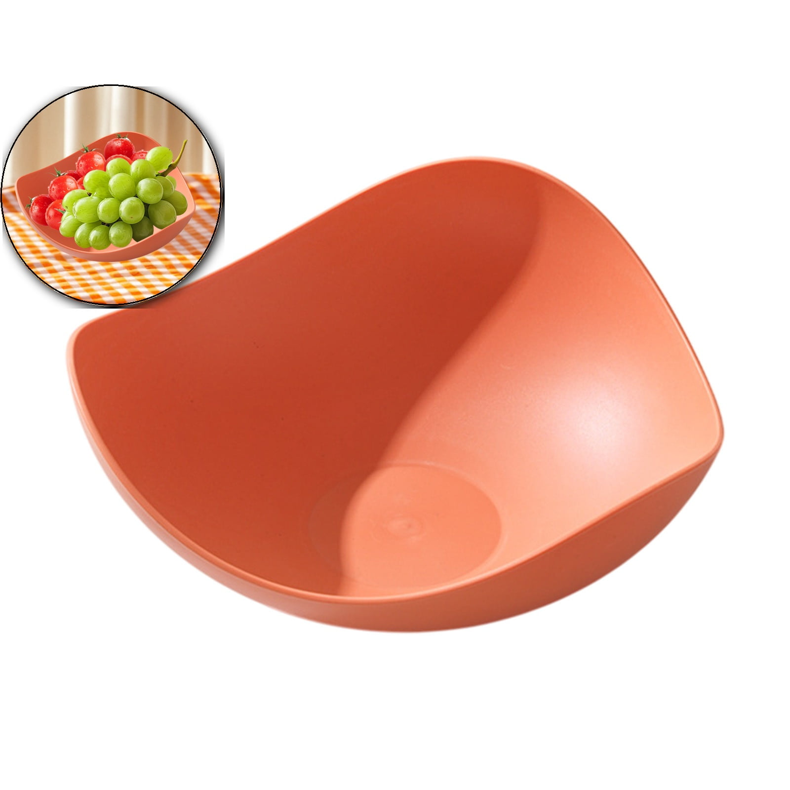 VQPeo Plastic Fruit Plate - Snack & Candy Tray for Living Room, Perfect ...
