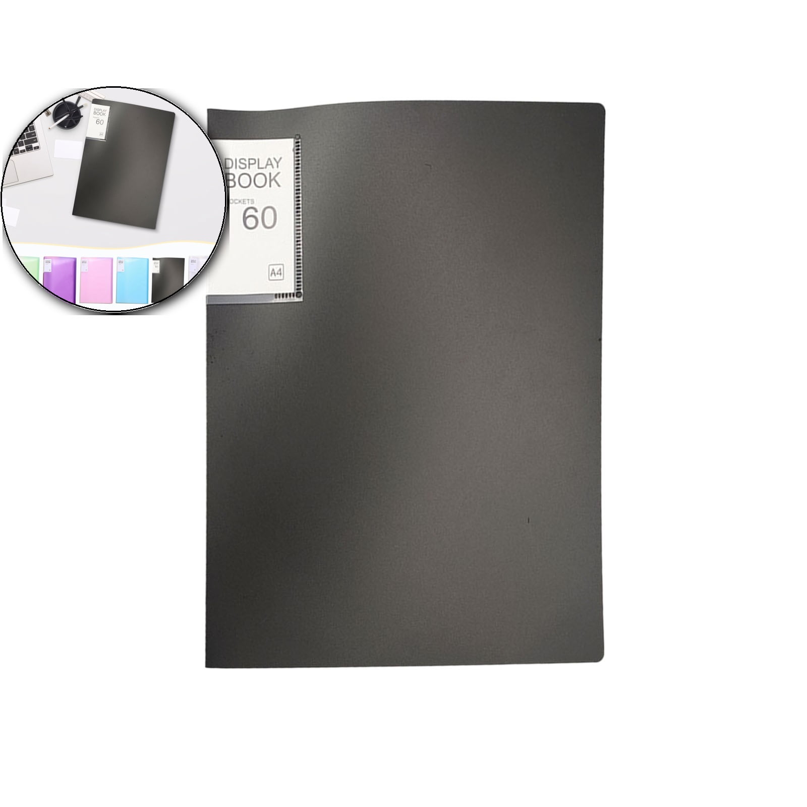 VQPeo Presentation Binder with Clear Plastic Sleeves, A4 Portfolio ...