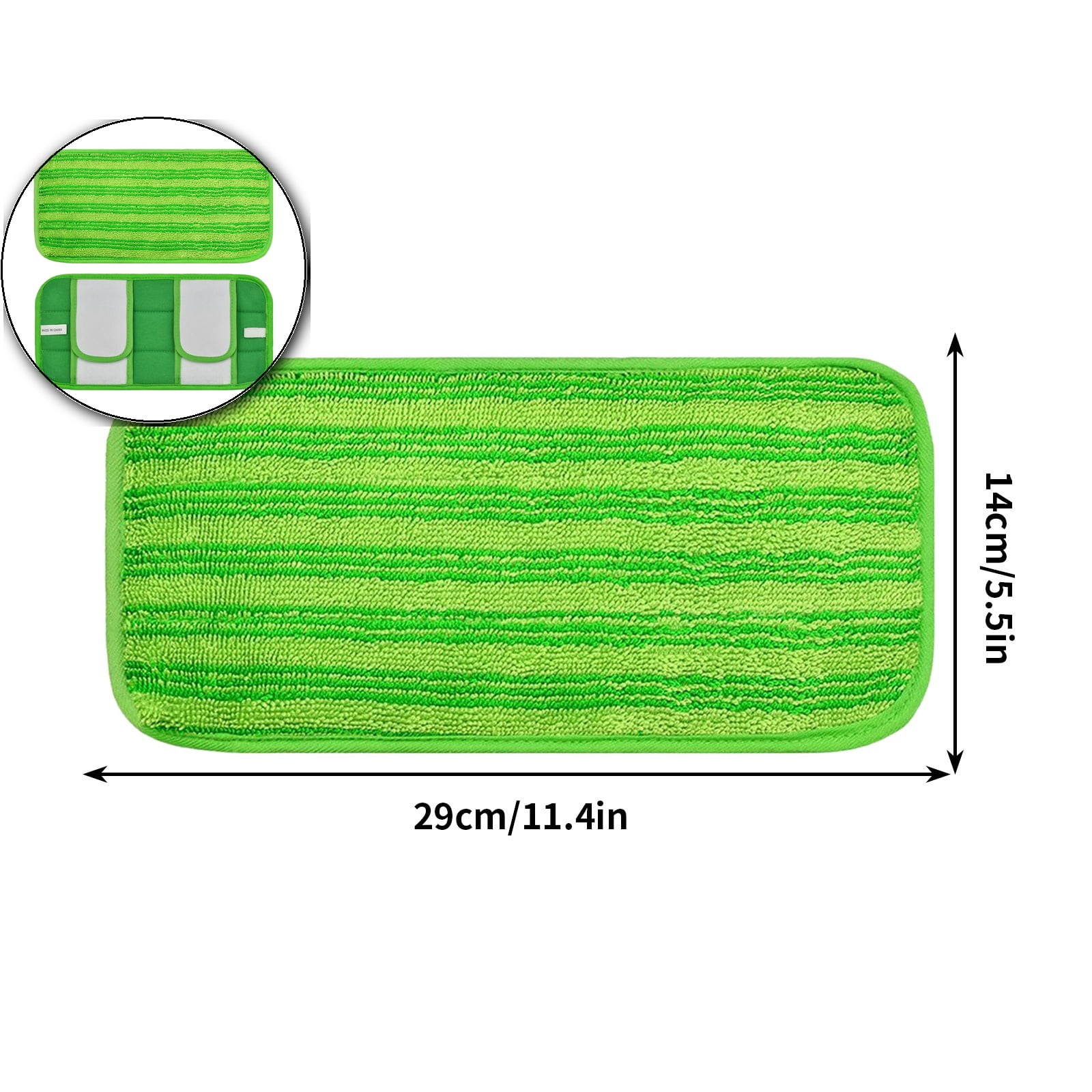 VQPeo Reusable Mop Refills, Microfiber PowerMop Pad, Washable Wet ...