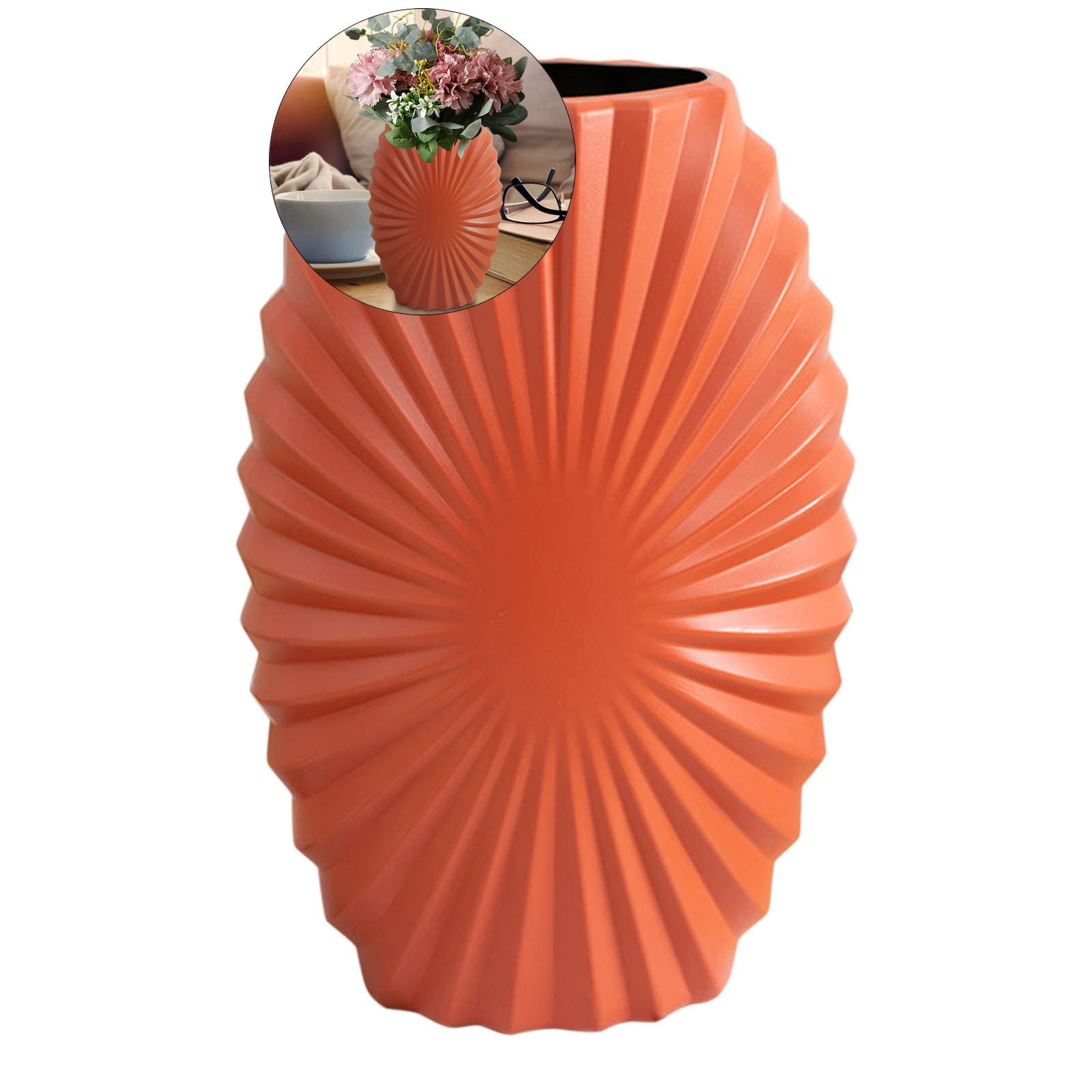 VQPeo Ribbed Bud Vases, Perfect for Grass & Flowers, Modern Farmhouse ...