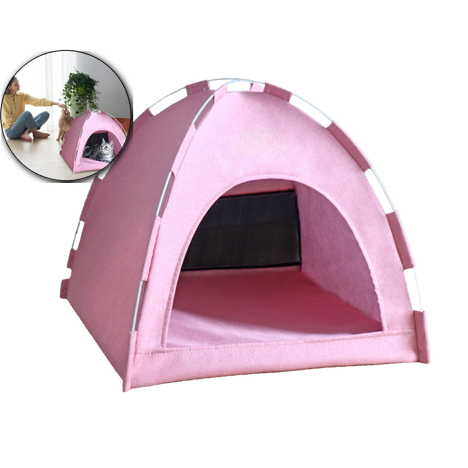 VQPeo All Season Pet Tent for Cats & Dogs - Breathable Foldable Kitty ...