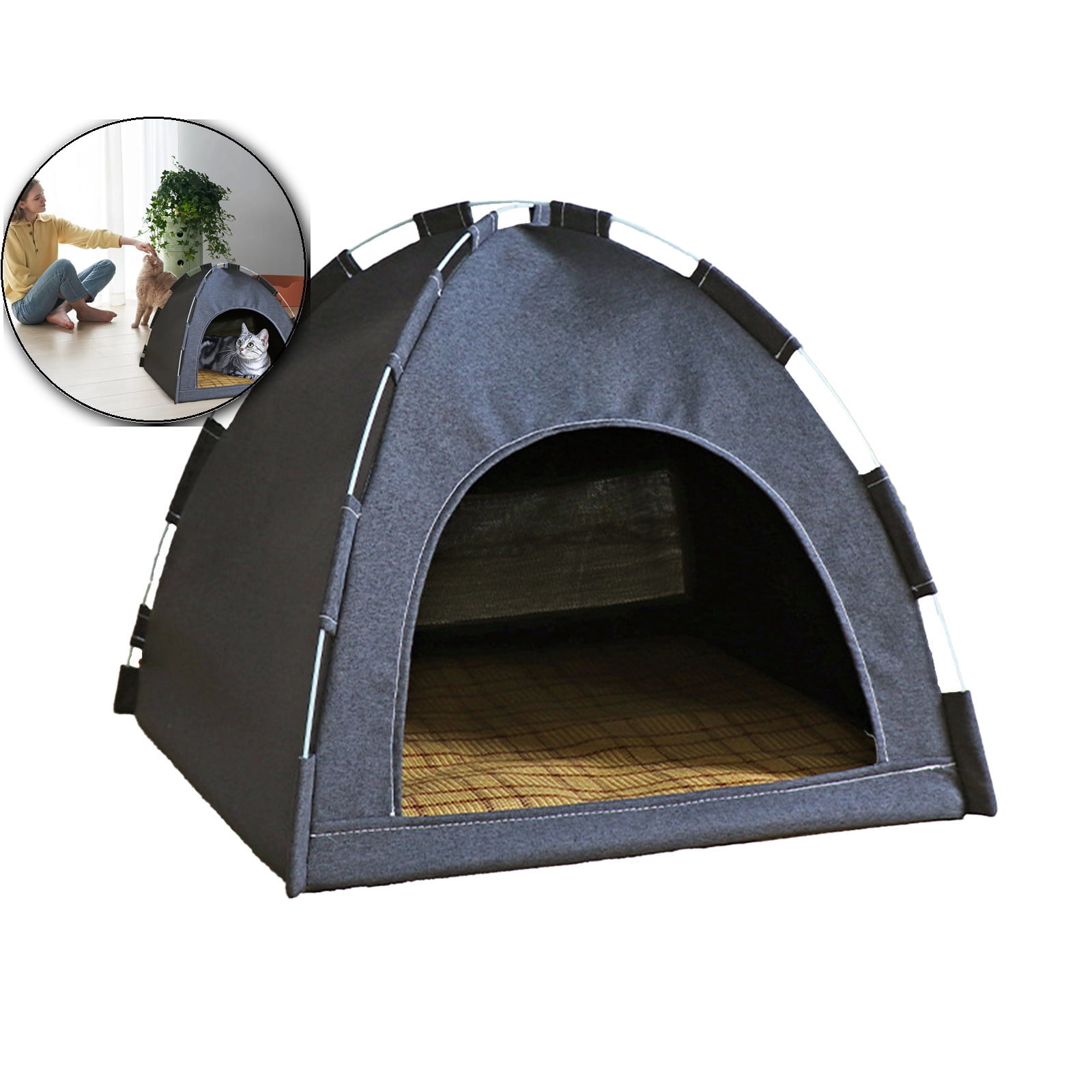 VQPeo All Season Pet Tent for Cats & Dogs - Breathable Foldable Kitty ...