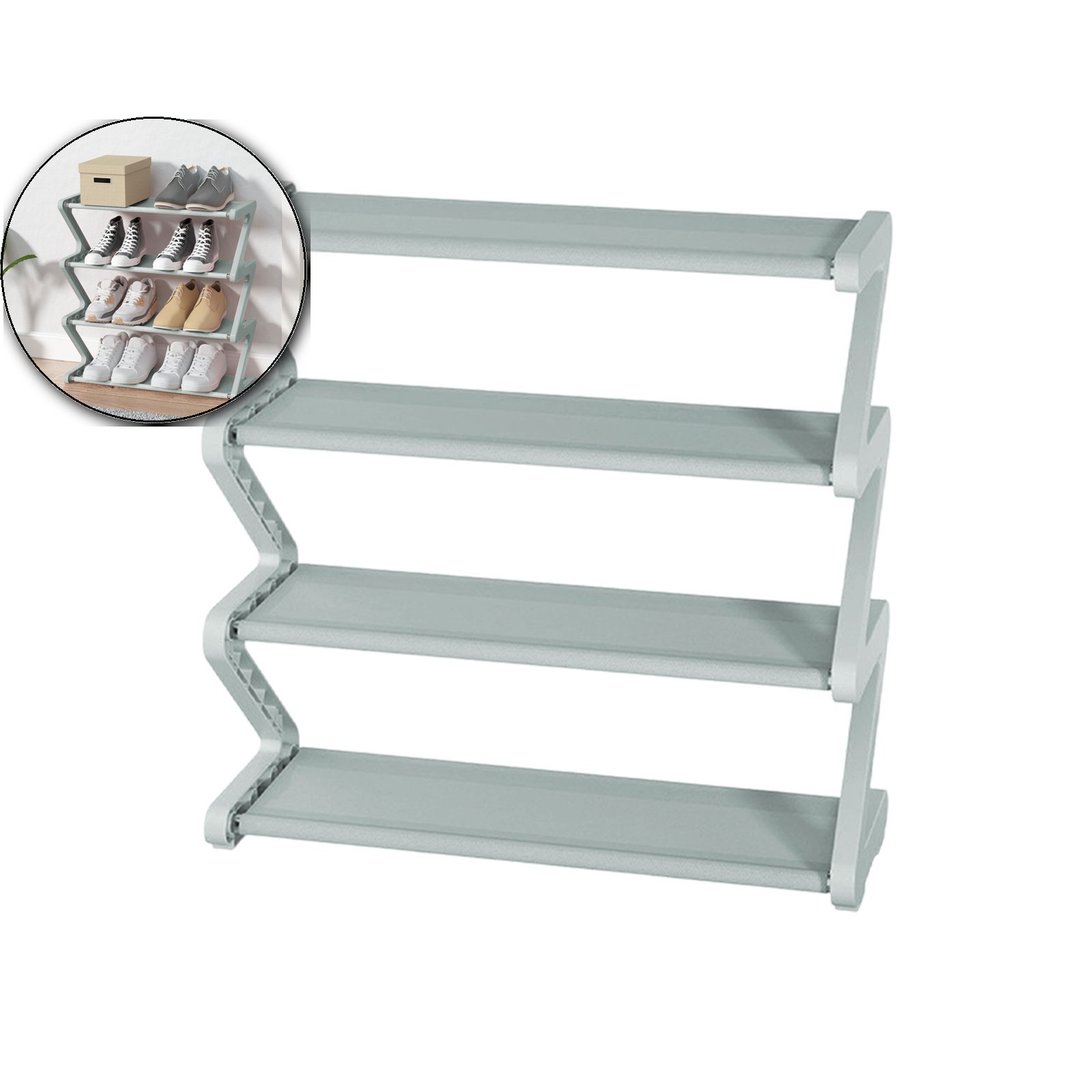VQPeo Shoe Rack, Shoe Rack-Can Hold 8-12 Pairs Shoes, Simple ...