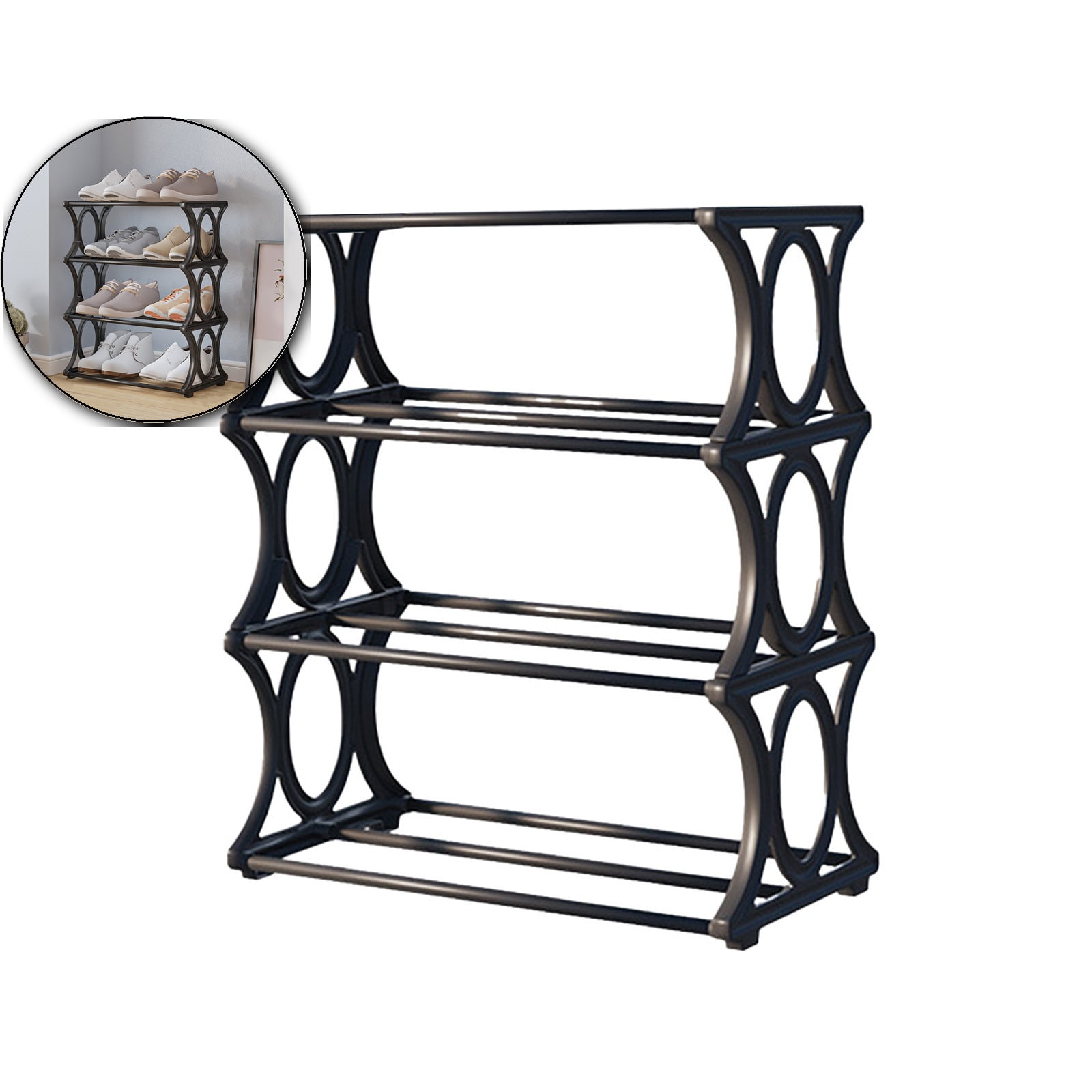 VQPeo Shoe Rack for Entryway Multifunctional Shoe Rack Organizer ...