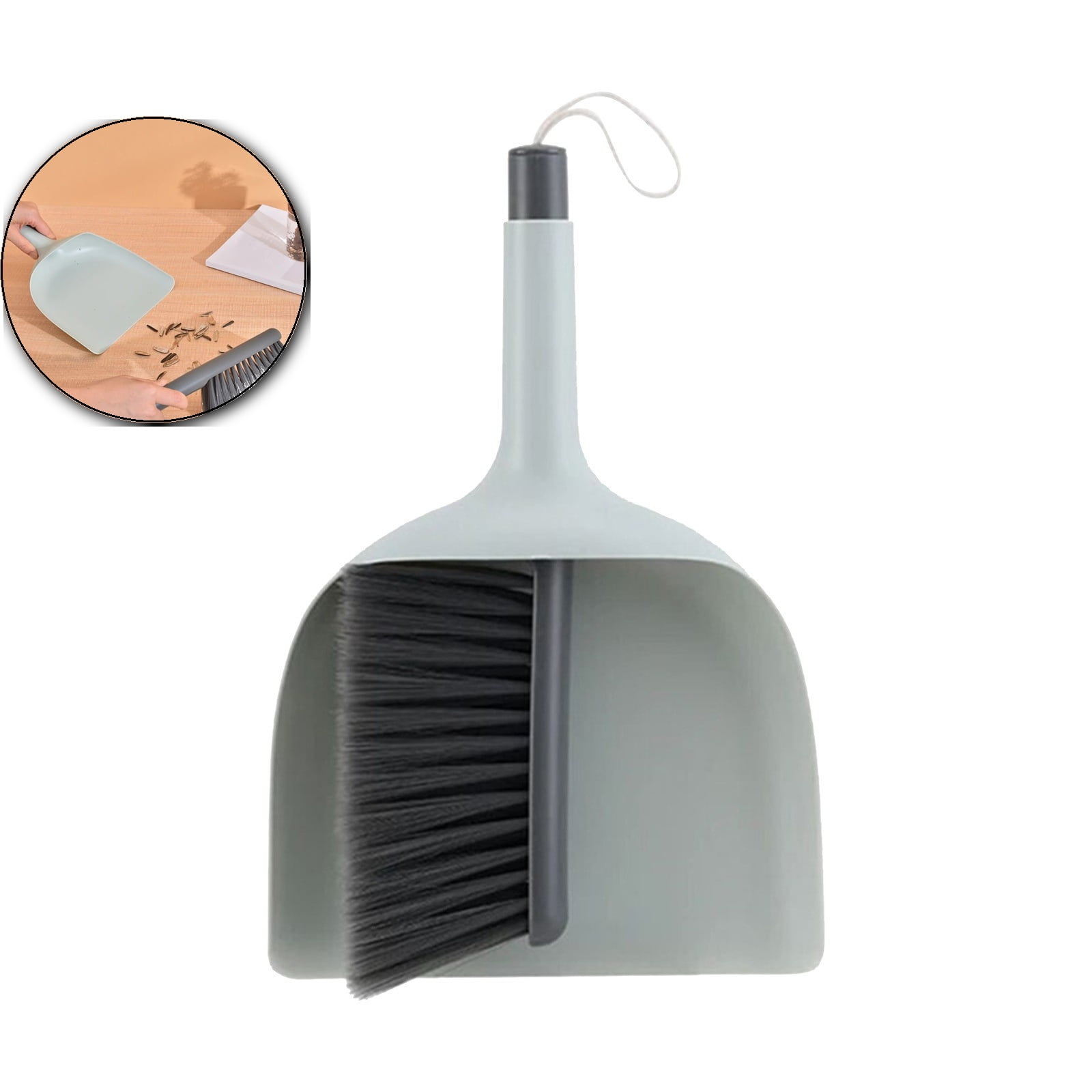VQPeo Small Broom and Dustpan Set, Dustpan and Brush Set, Small Brush ...