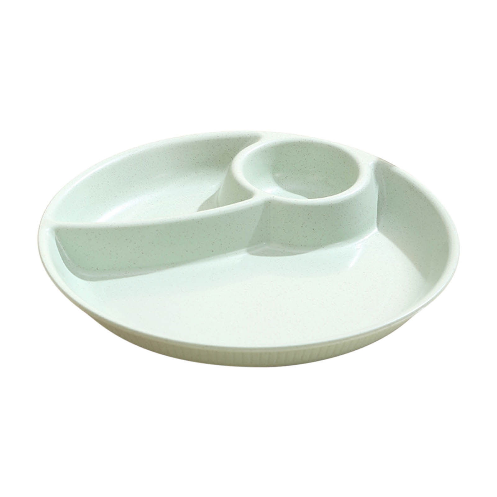 VQPeo Snacks Decorative Tray Portion Control Plate Divided Dinner Plate ...