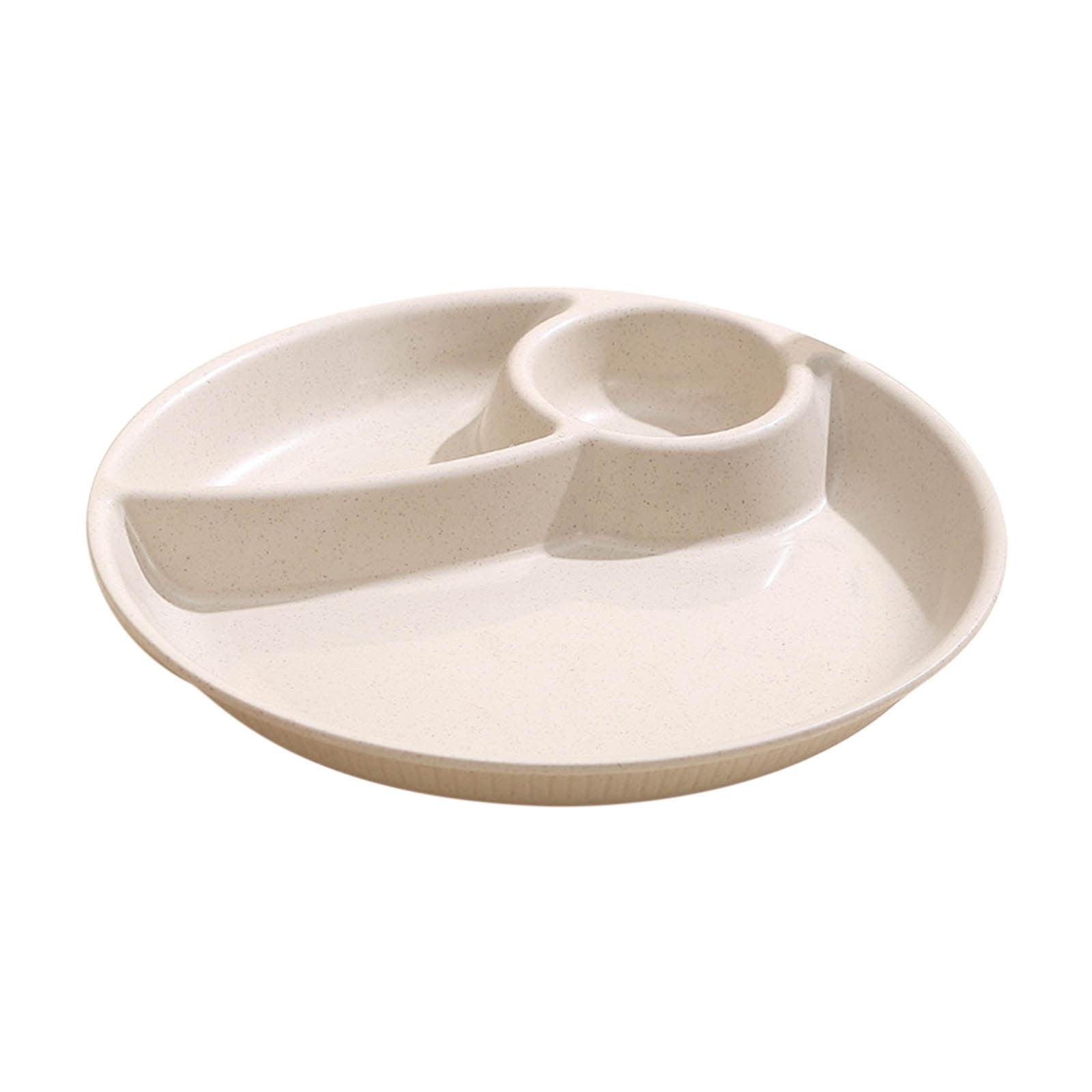 VQPeo Snacks Decorative Tray Portion Control Plate Divided Dinner Plate ...