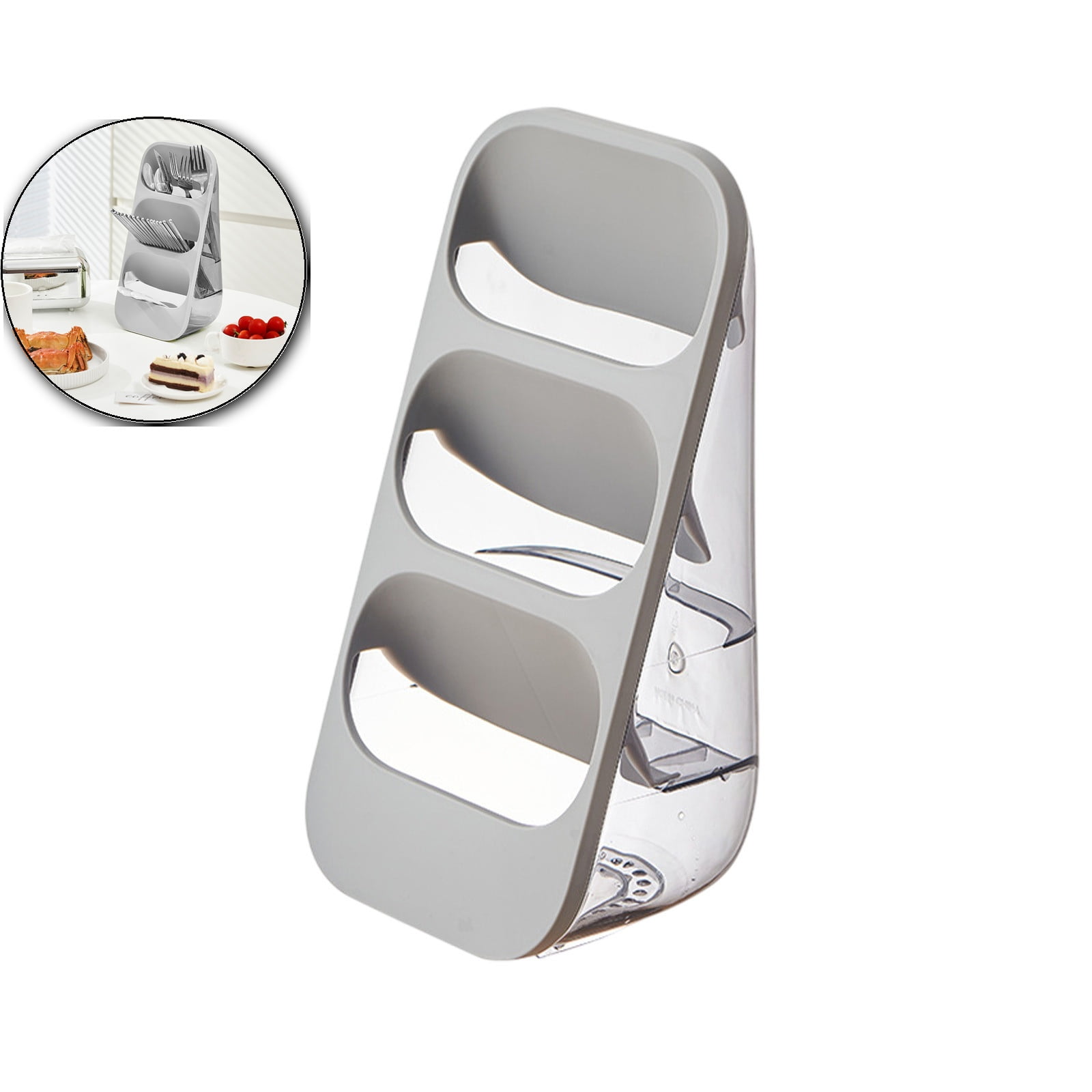 VQPeo Spoon Chopsticks Fork Storage Box Multifunction Cutlery Holder ...