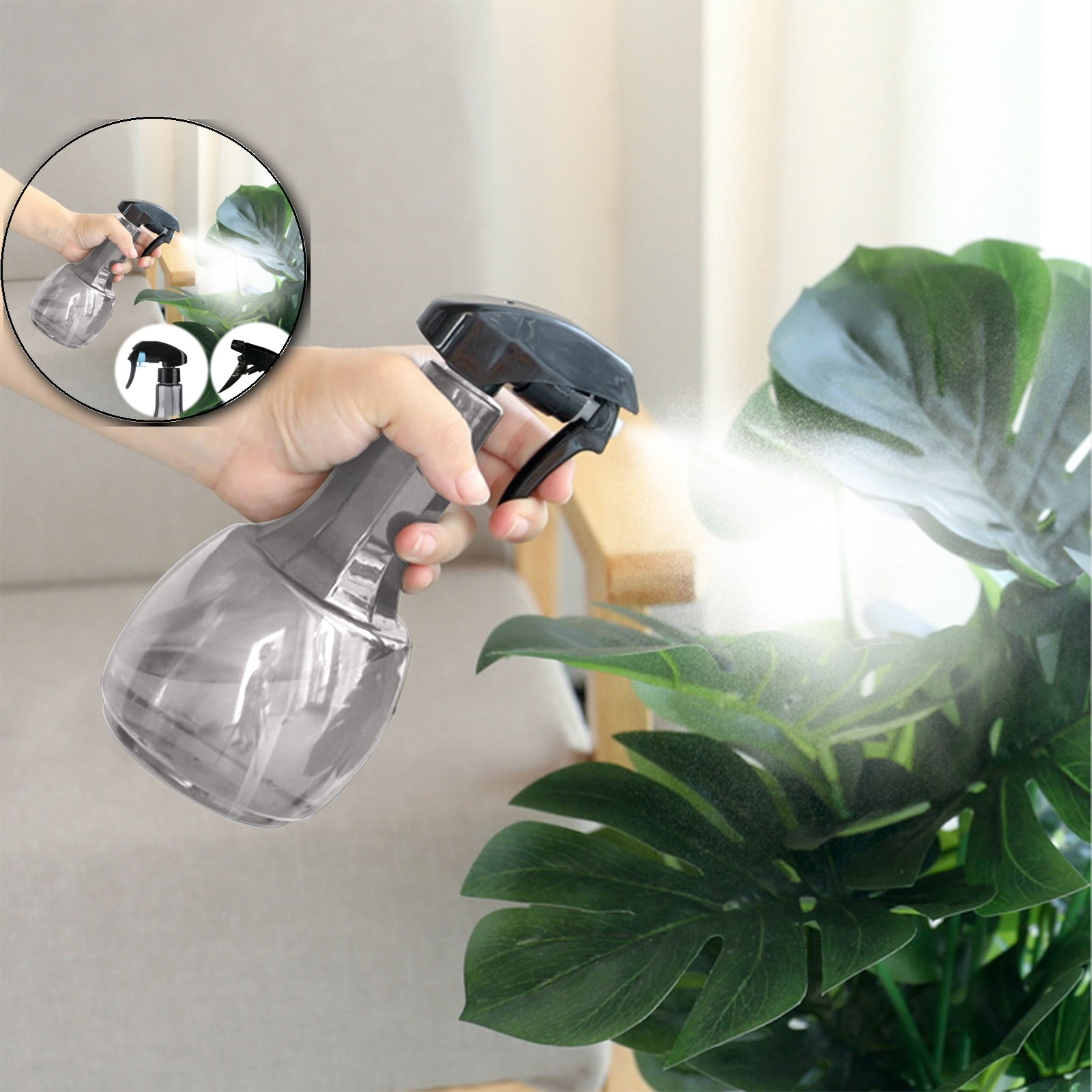 VQPeo Spray Bottle, Mist Sprayer Water Spray Bottle Misting Bottle with ...