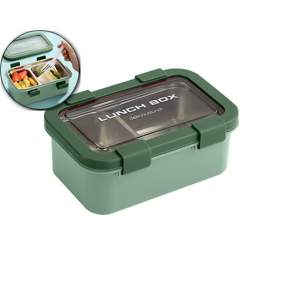 VQPeo Stainless Steel Leakproof 2-Compartment Bento Lunch Box/Portion ...
