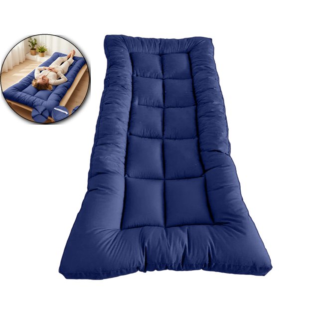 VQPeo Thickened Fiber Mattress, Padded Bed, Washable Polyester Mattress ...