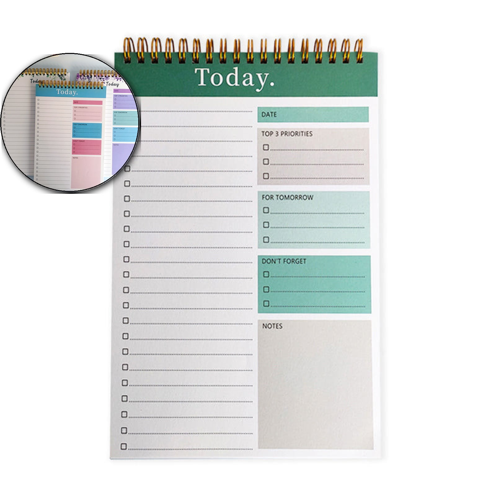 VQPeo To Do List Notepad - To Do List Notebook for Work with 52 Sheets, Undated Daily Planner ...