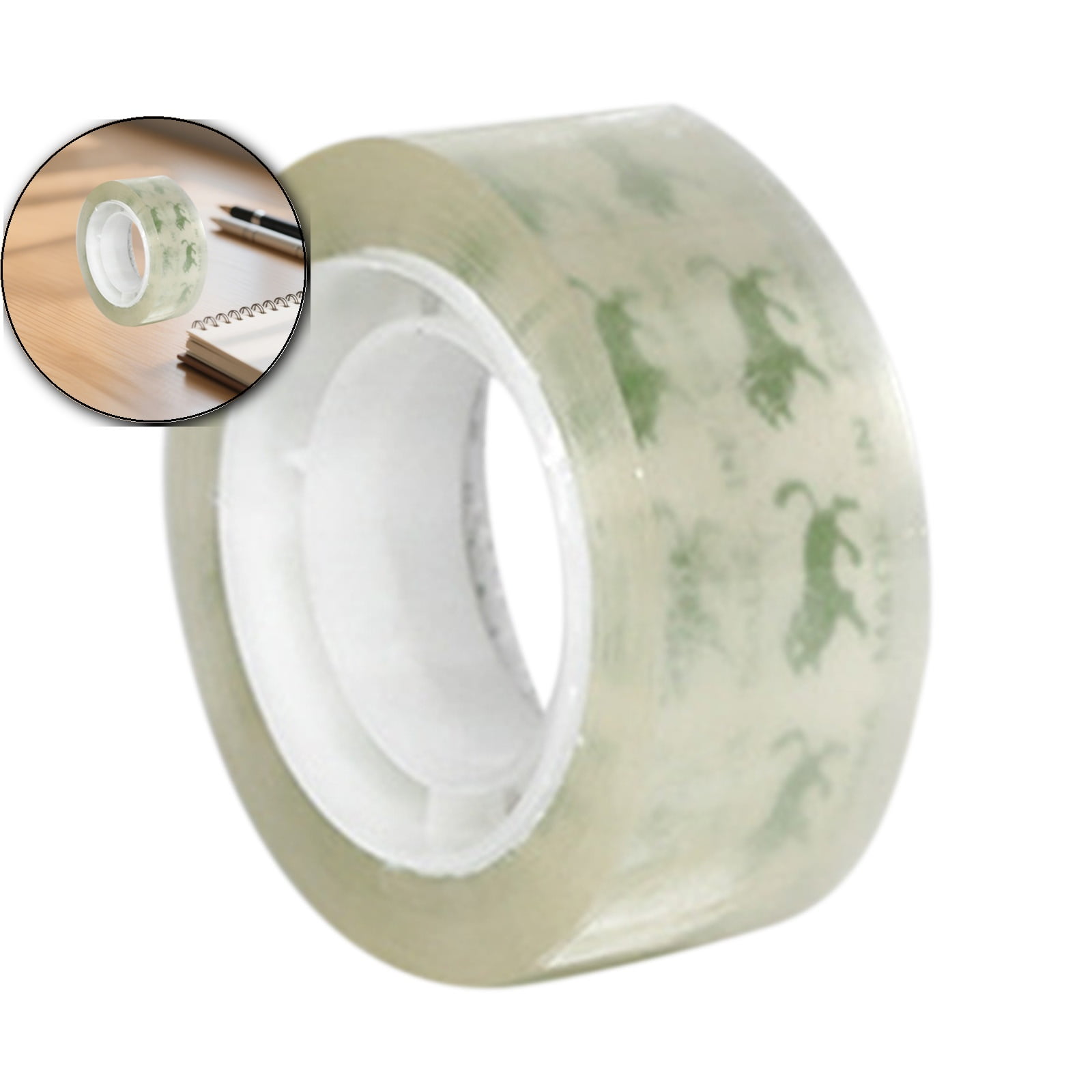 VQPeo Transparent Adhesive Tape Dispenser - Clear Office Stationery in ...