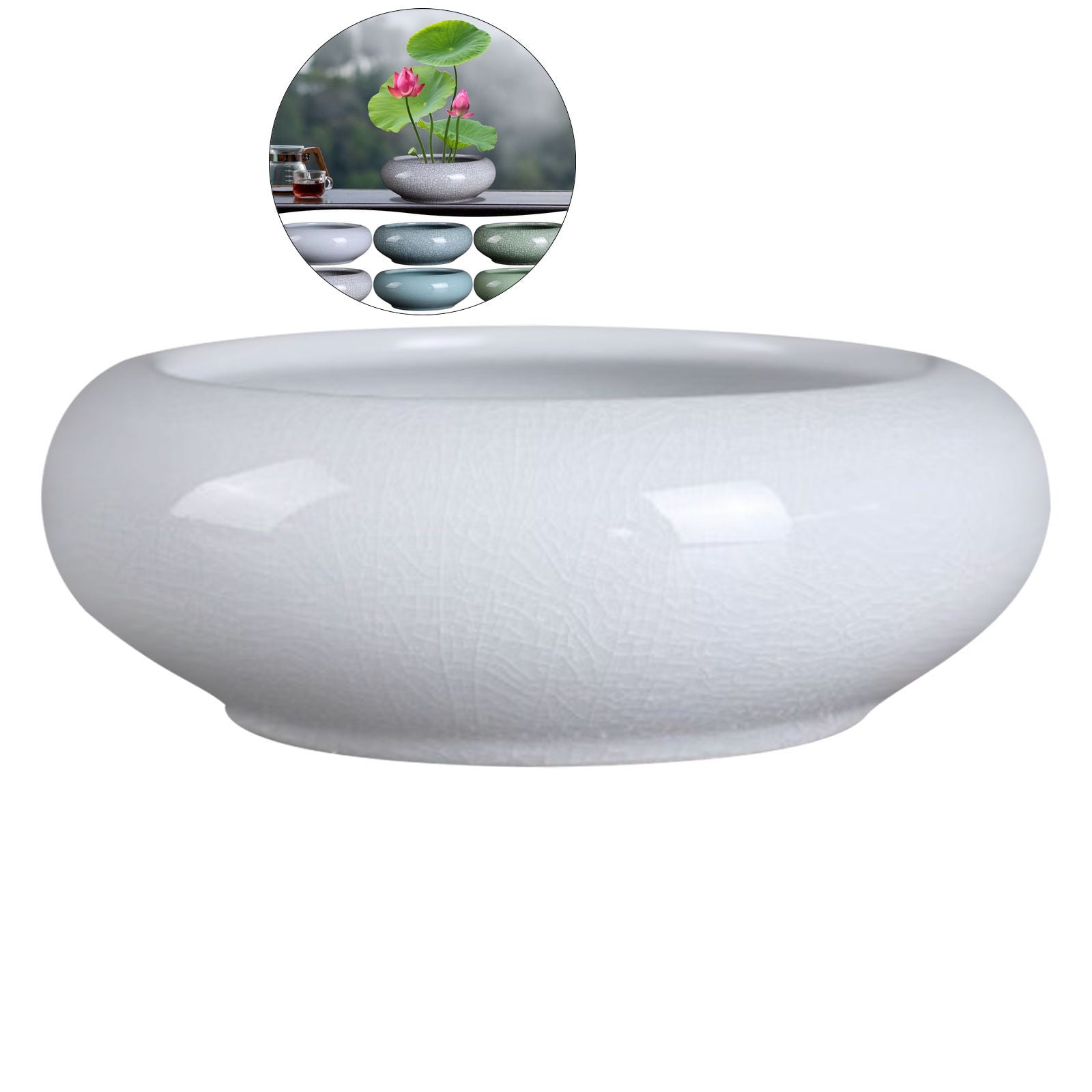 VQPeo Vase Ceramic Flower Pots, Country Planter, Decorative Indoor ...