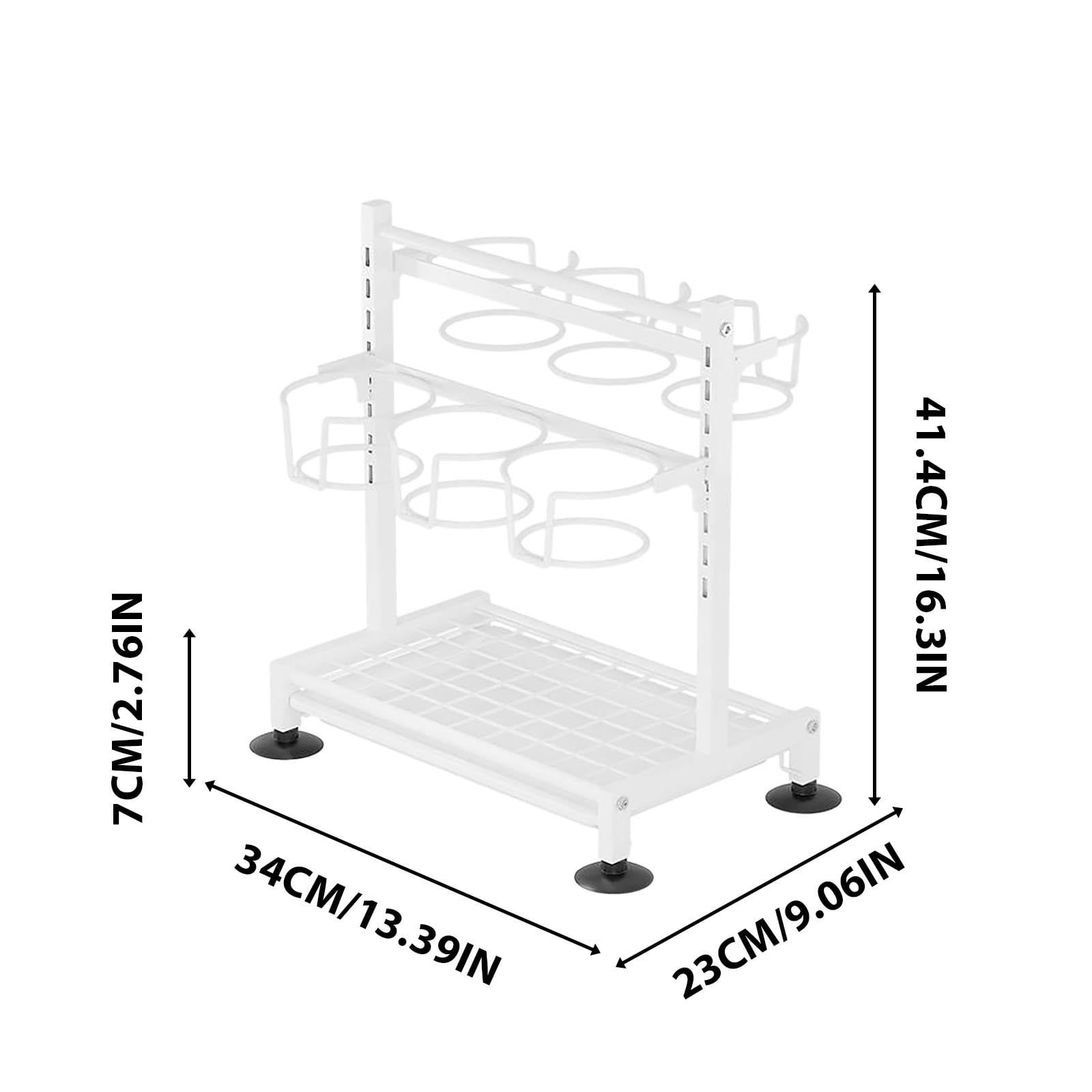 VQPeo Water Bottle Storage Rack, Tumbler Organizer Compatible with Cup ...