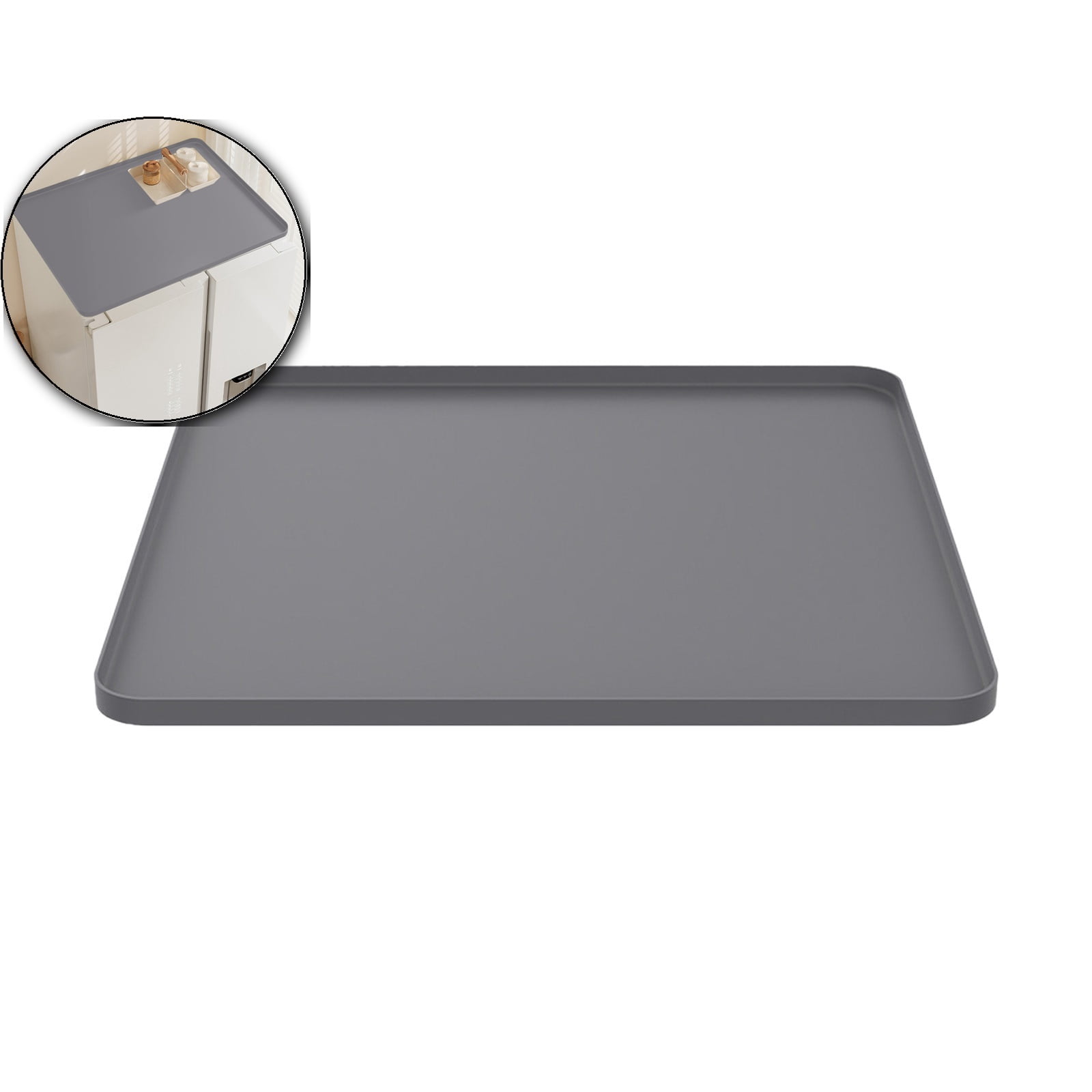 VQPeo Waterproof Silica Washing Machine Top Mat - Non-Slip Storage ...
