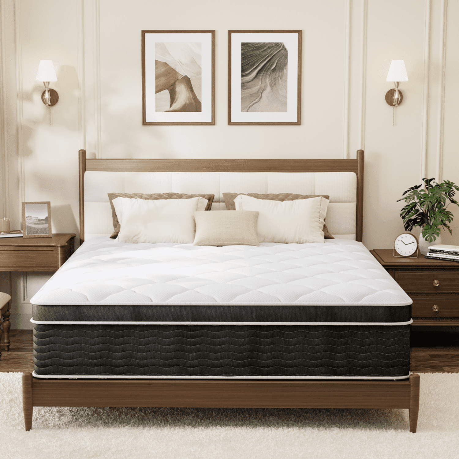 VQRking 14 inch Queen Mattress,Cooling Gel Memory Foam Mattress in a ...