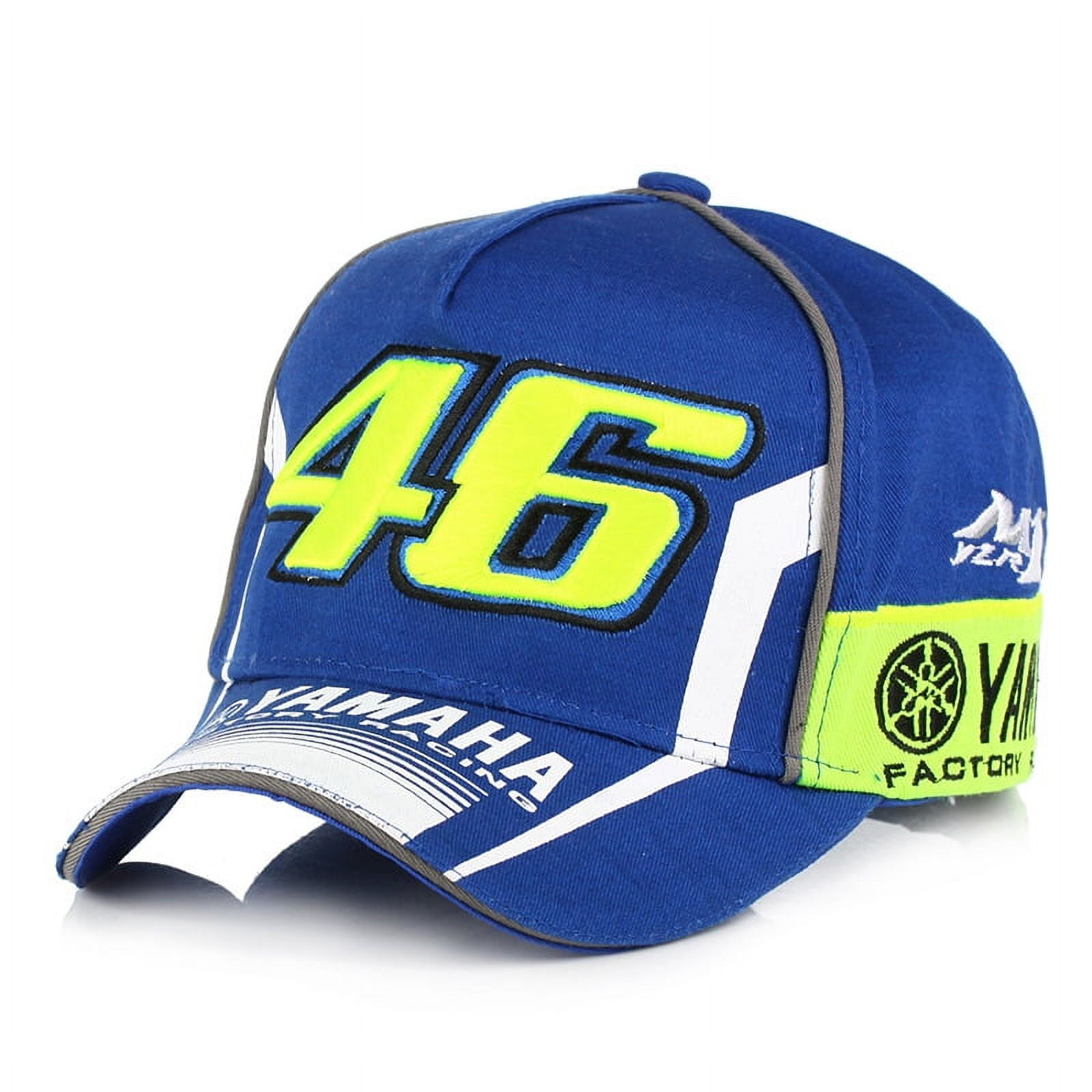 VR-46 Yamaha racing cap sports motorcycle cap with two strokes 46 and ...