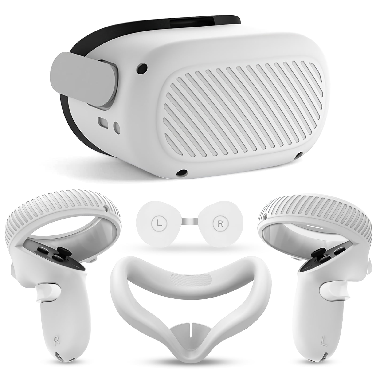 VR Accessories Set Fit for Oculus Quest 2, EEEkit Touch Controller Grip ...