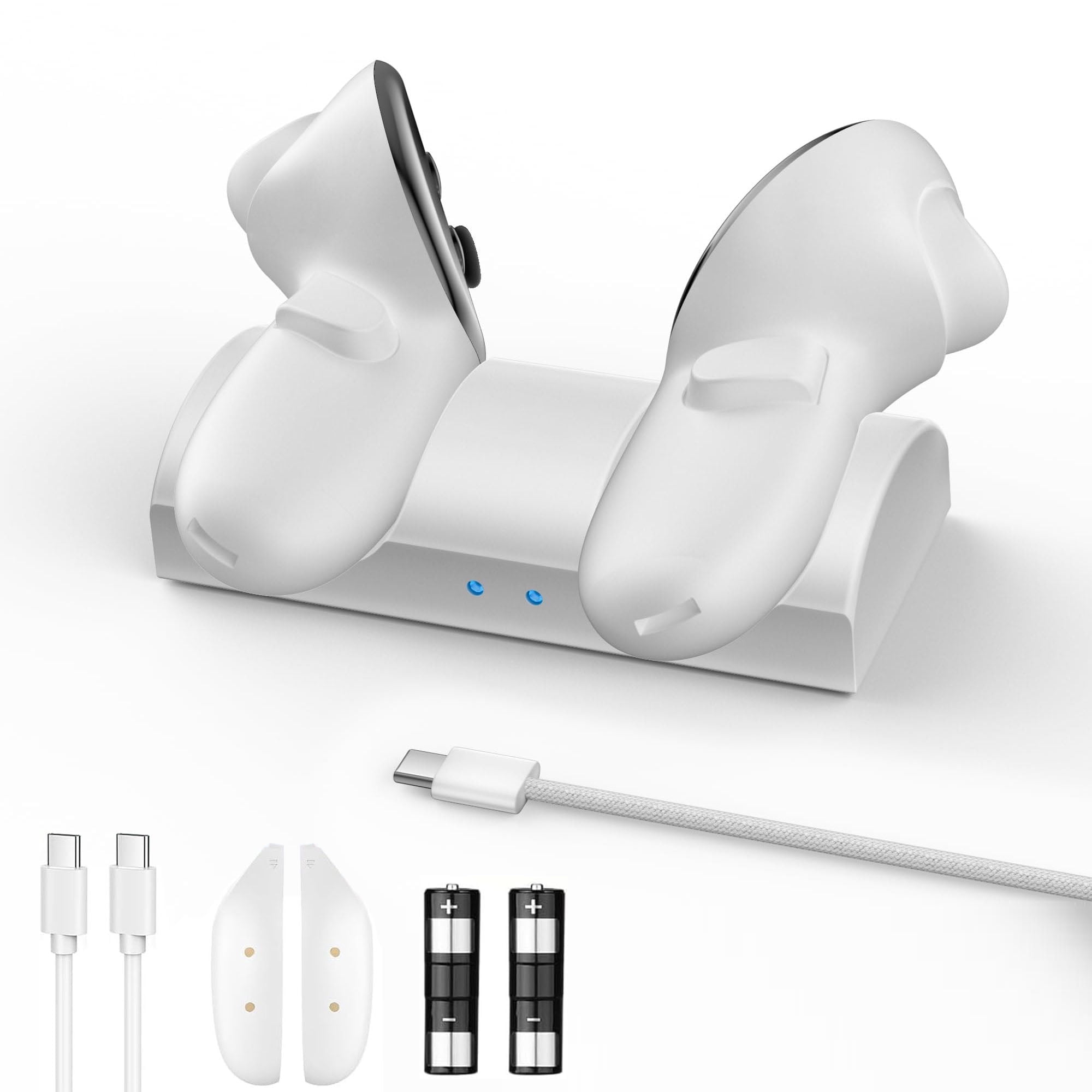 VR Charging Dock Compatible with Meta Quest 3/3S Controllers,Wireless ...