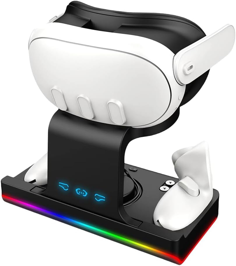 VR Charging Dock for Meta Quest 3 Type-C 5V Charge Controllers Headset ...