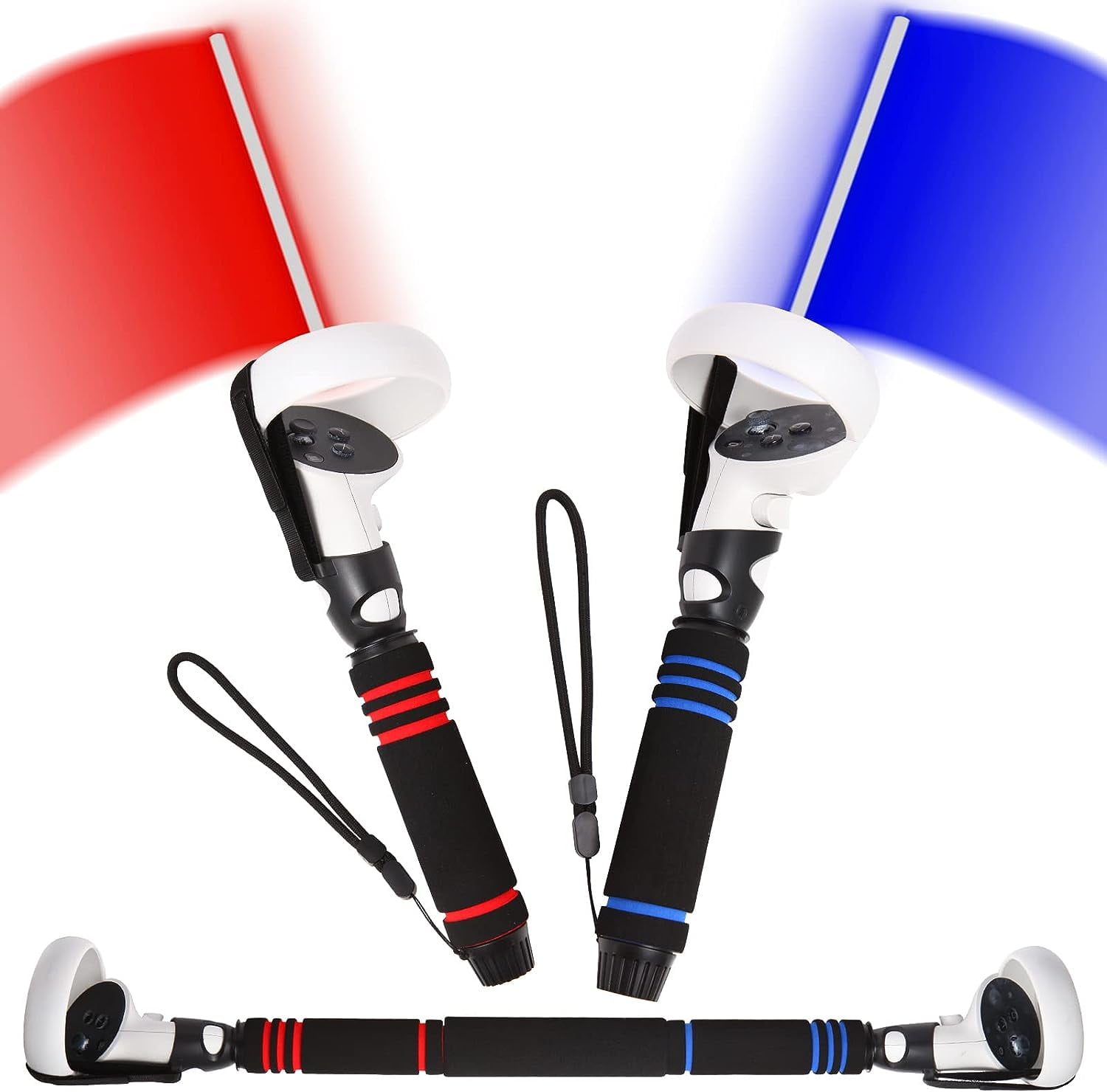 Vr Controller Extender Handles Attachmentsvr Extension Sticks Accessories For Metaoculus Quest