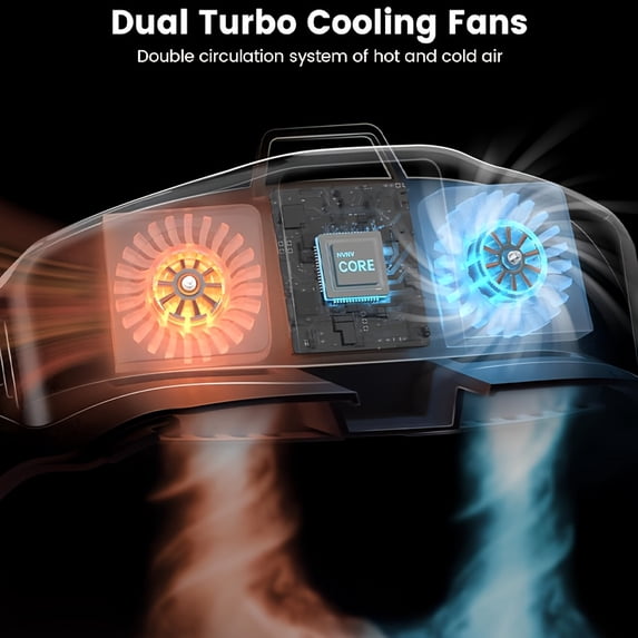 VR Cooling Fan for Meta Quest 3, 3-Speed Dual Turbine Anti-Fog Fan ...