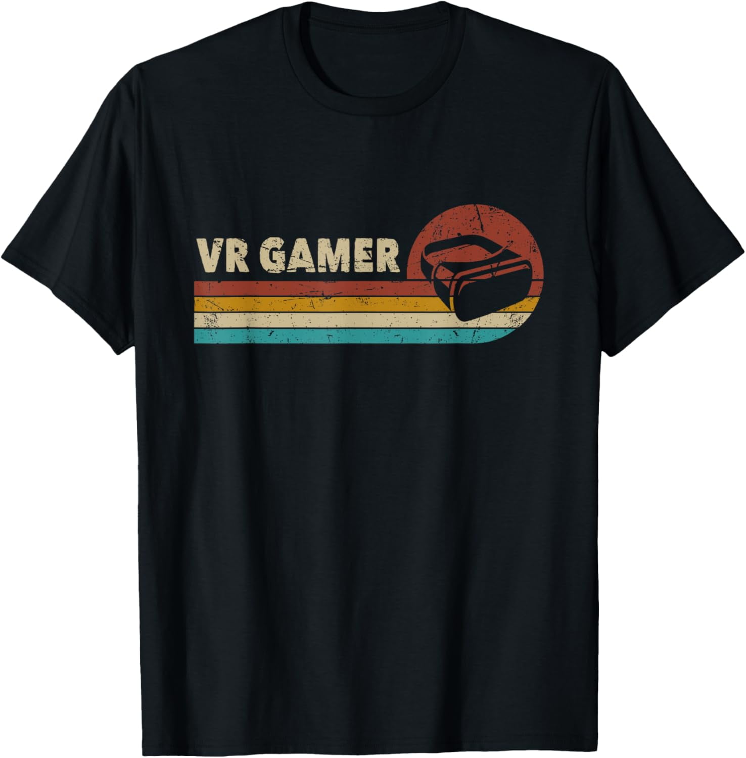 VR Gamer Vintage Video Games For Boys Men Funny Retro Gaming T-Shirt ...