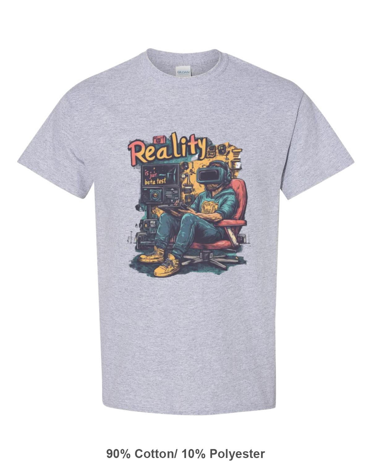VR Headset Graphic Tee for Gamers Who Love Futuristic Worlds T-Shirt ...