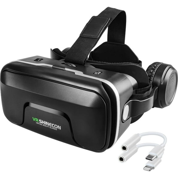 Supersonic Virtual Reality Headset with Built-in Stereo Headphones ...