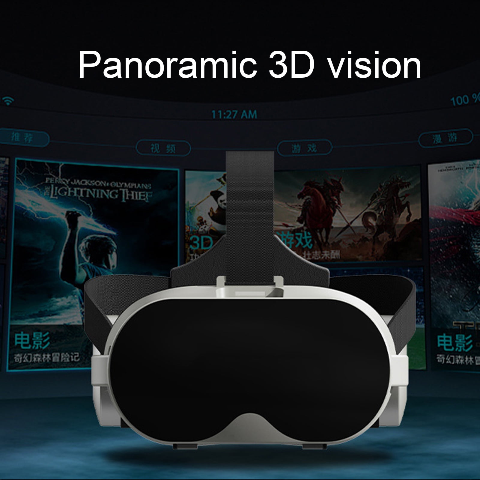 VR Headset Virtual Reality Goggles Headset with High-Definition Lens 3D ...