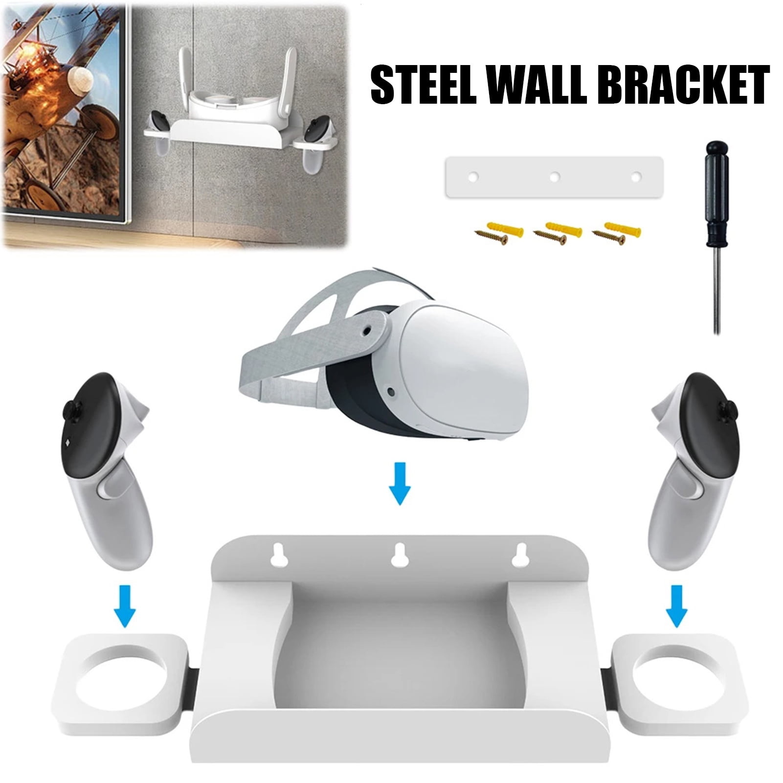 VR Headset Wall Mount Bracket High Stability Easy Installation Quick ...