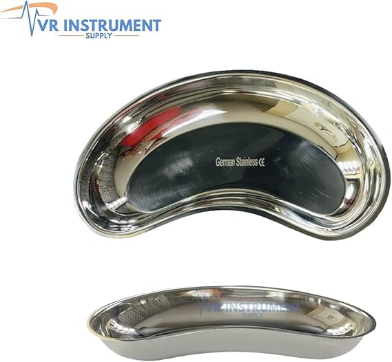 VR Instrument Supply Kidney Tray 6" Reusable Metal Kidney Dish Kidney ...