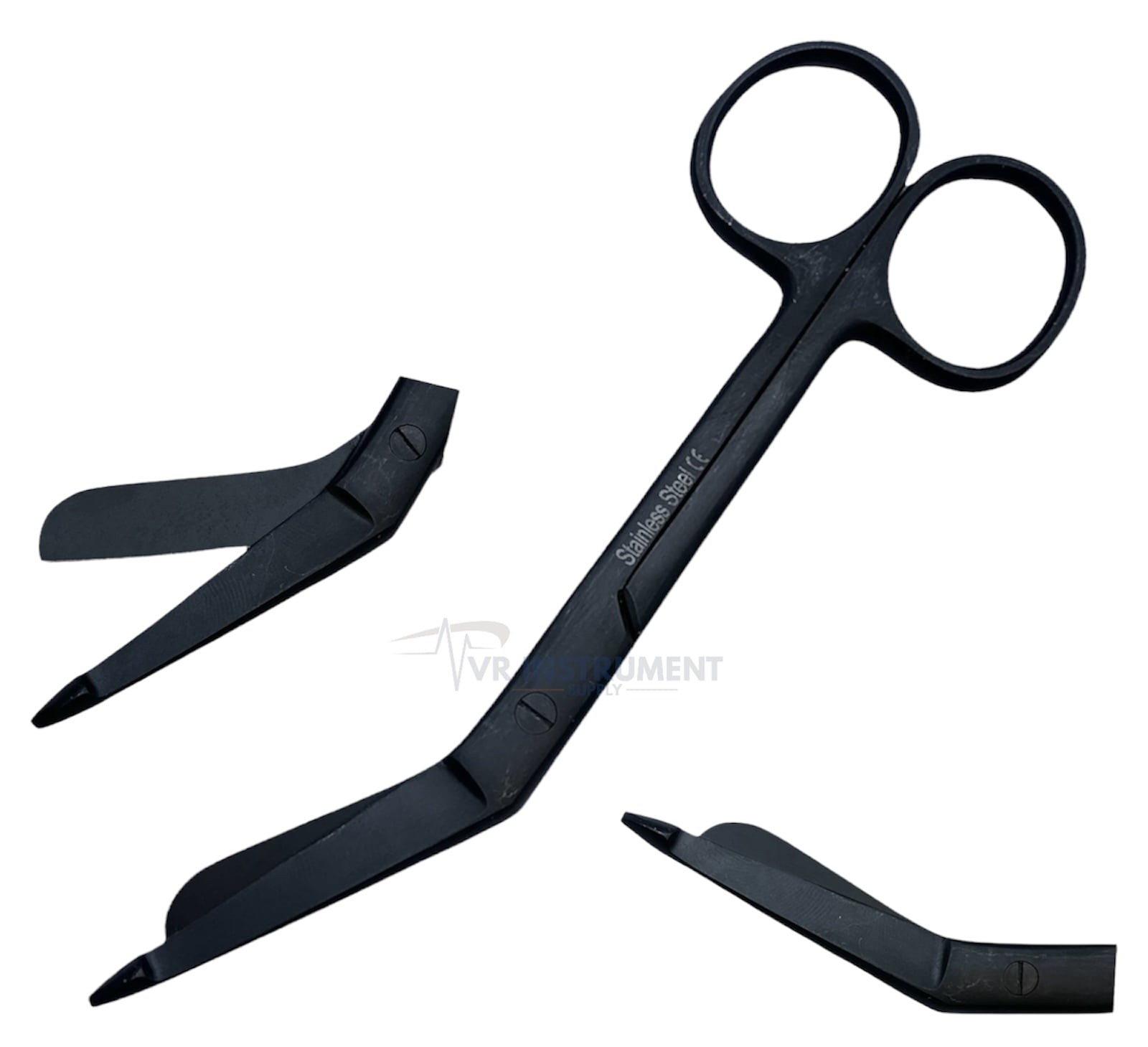 VR Instrument Supply Lister Bandage Scissors 5.5-Inch All Black ...
