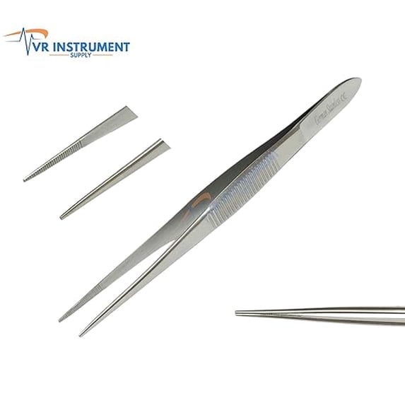 VR Instrument Supply Splinter Forceps High Precision Straight Serrated ...