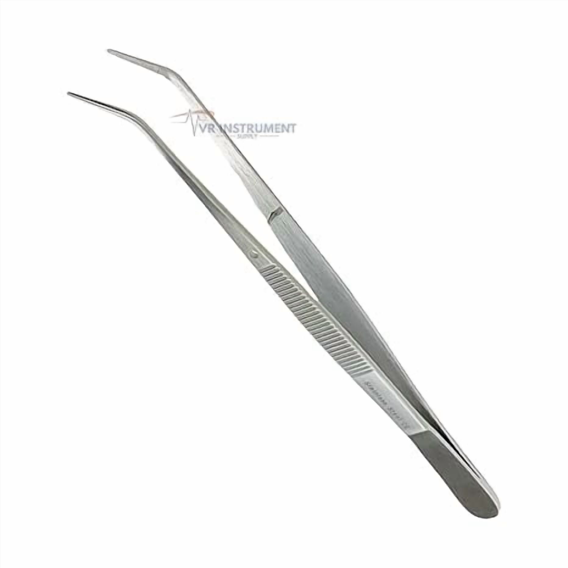 VR Instrument Supply Tweezers with Curved Serrated Tip Multipurpose ...