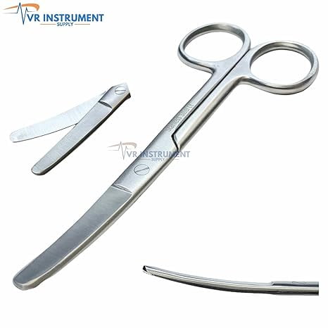 VR Instrument supply Curved Precision Scissors 5.5'' Blunt/Blunt ...