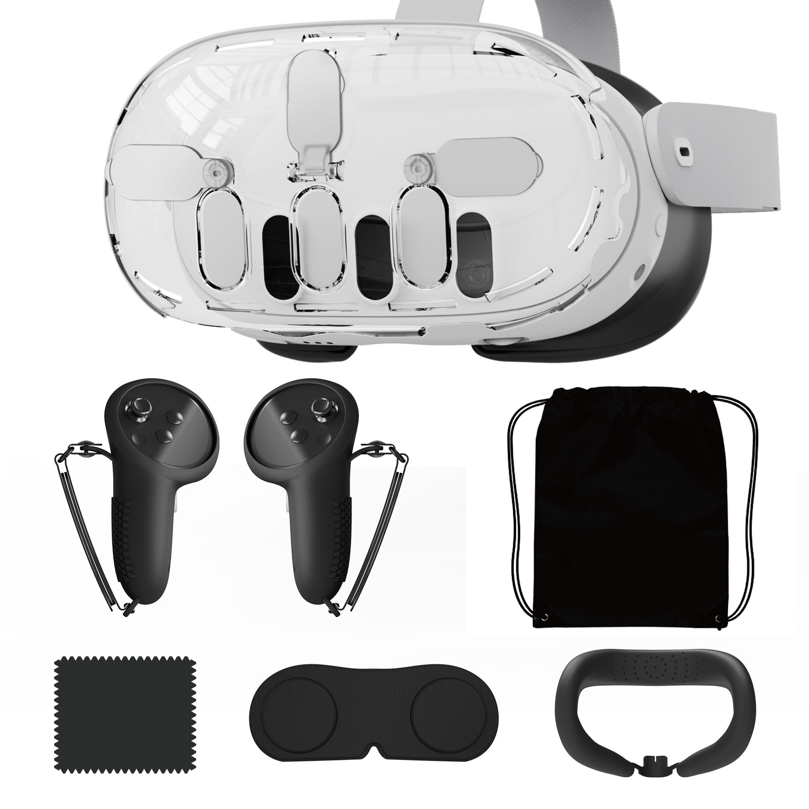 VR Protection Set for Meta Quest 3 - Dustproof Helmet Storage Cover and ...