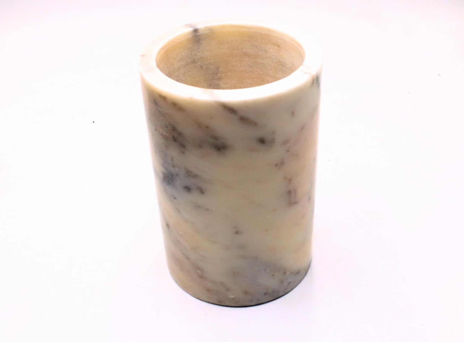 VR SOURCING White Marble Wine Chiller Cylindrical Natural Stone Bottle ...