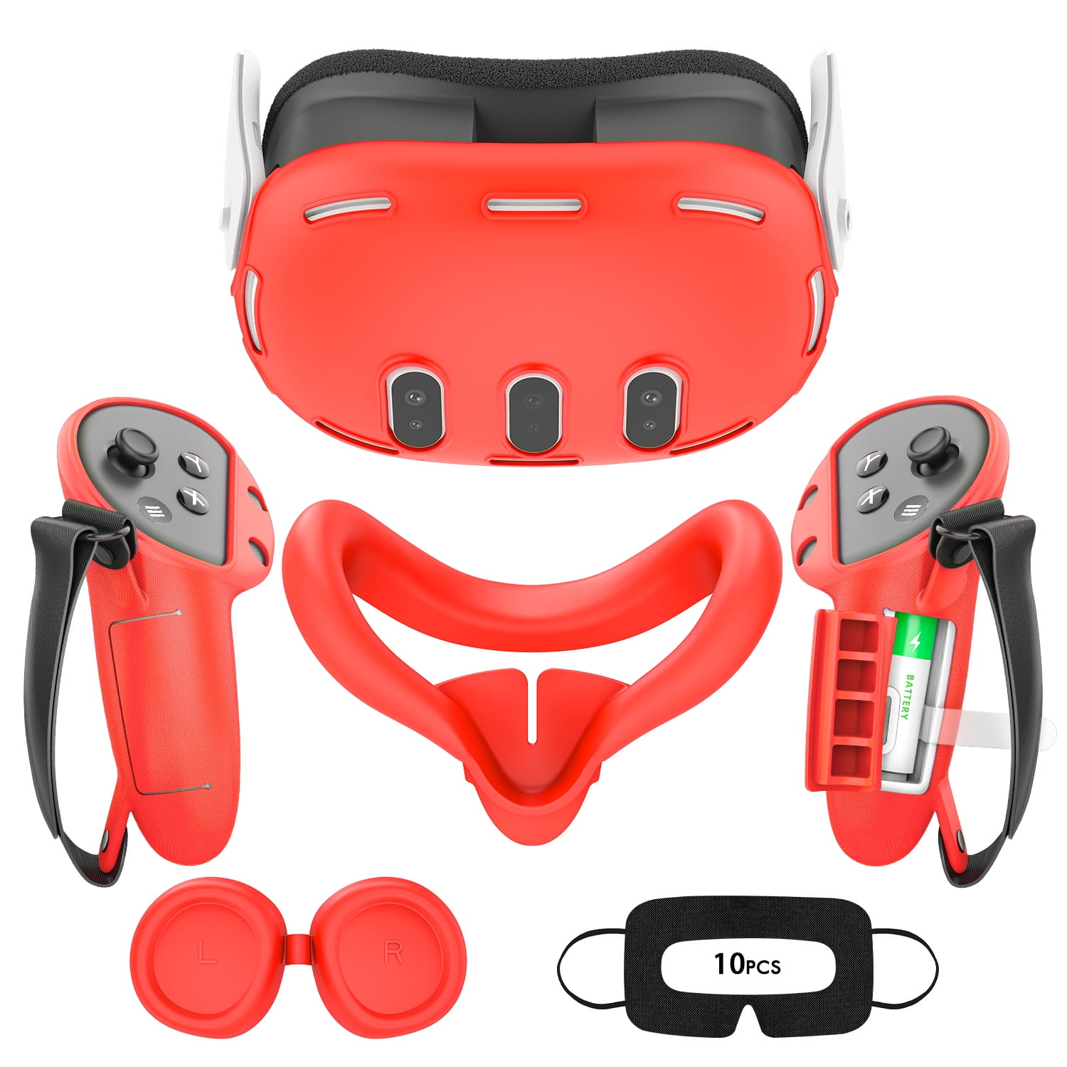 VR silicone protective covers (10 pieces) for Meta Quest 3, Oculus ...