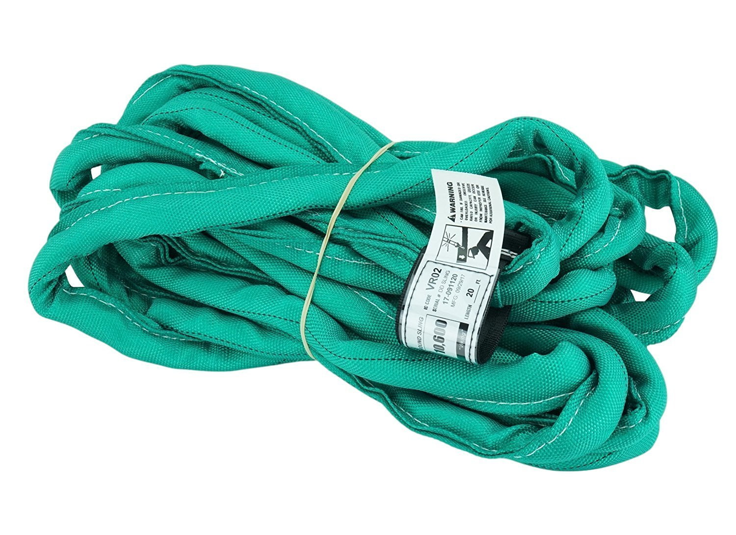 VR2 X 30ft Polyester Round SlingMade, Double Ply Endless Loop Lifting ...