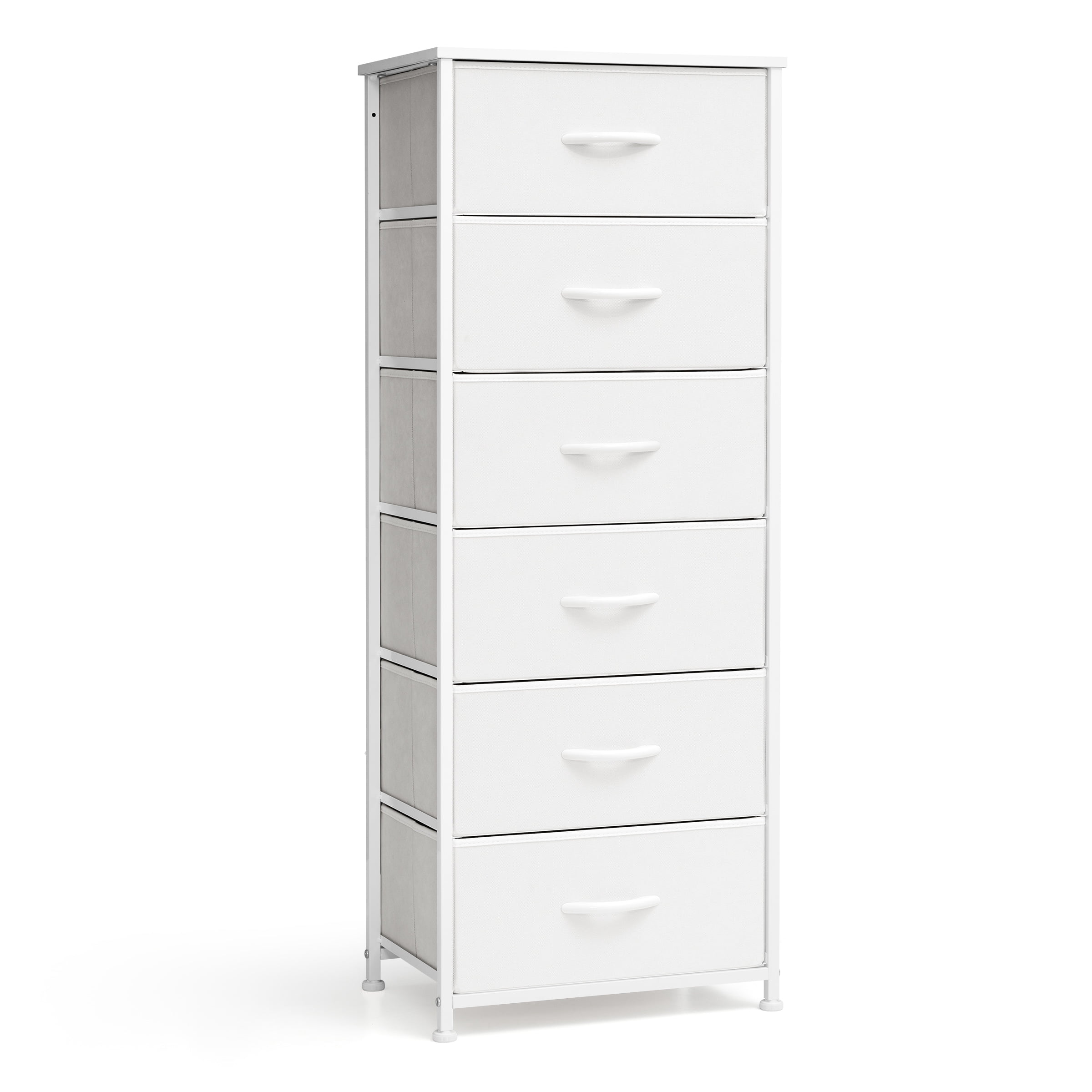 VREDHOM 6 Drawers Vertical Dresser Storage Tower White N/A N/A ...
