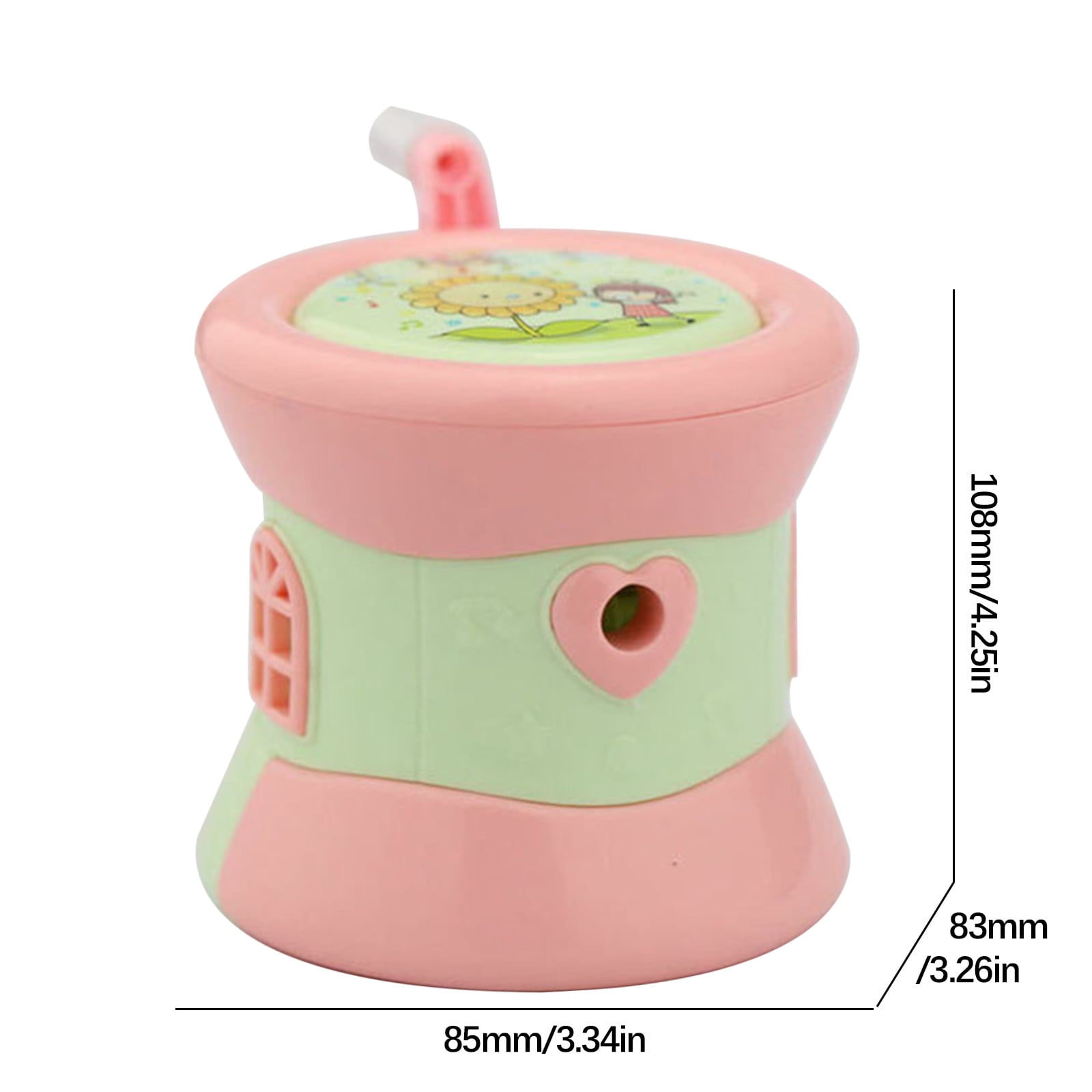 VRELL Student-specific Pencil Sharpener Manual Rattle Shape Children's ...