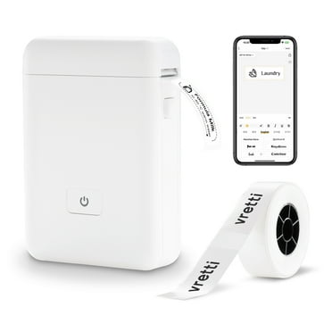 POLONO P31S Label Maker Machine with Tape, Portable Thermal Printer ...