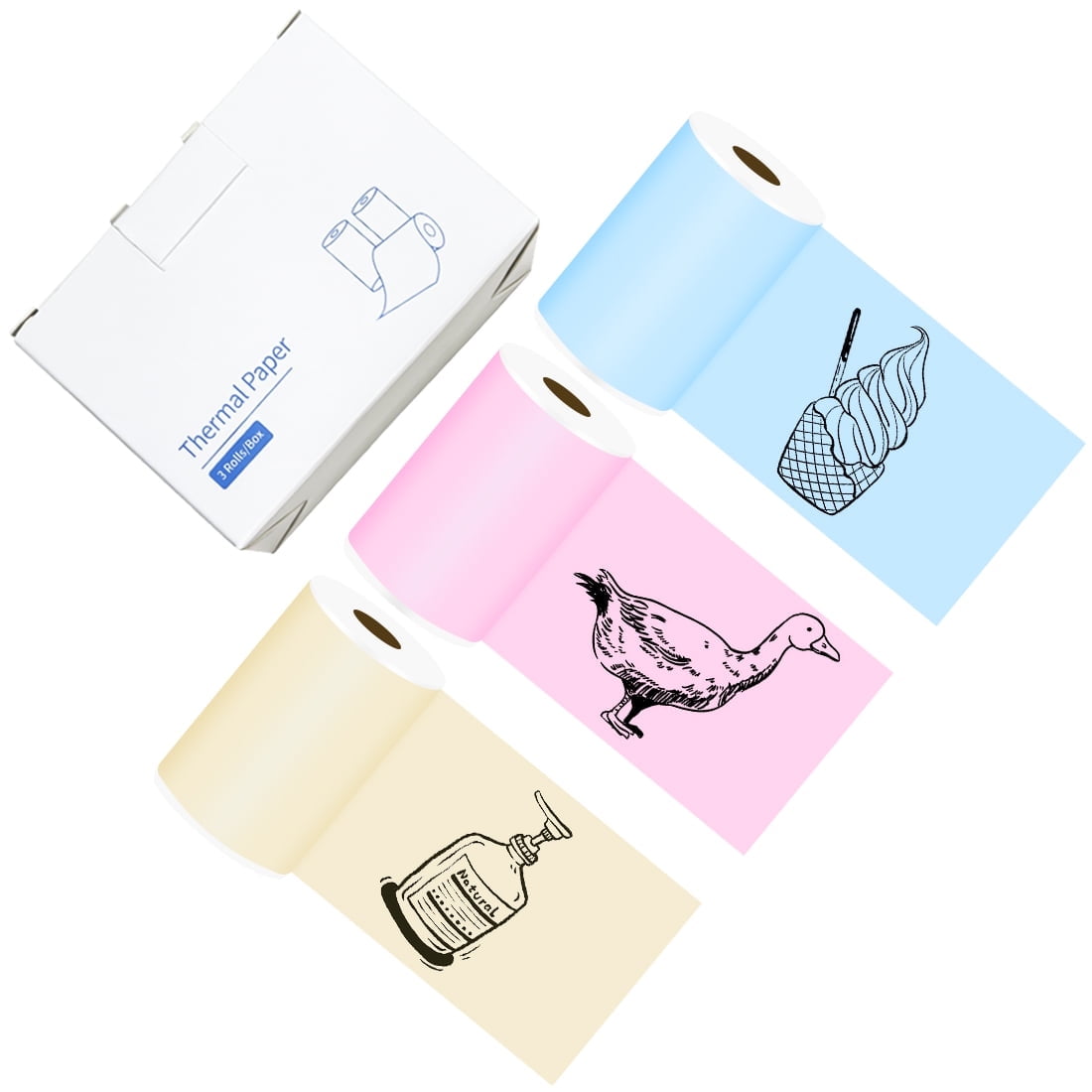 VRETTI TP6-S Thermal Sticker Label Paper for Mini Pocket Printer ...