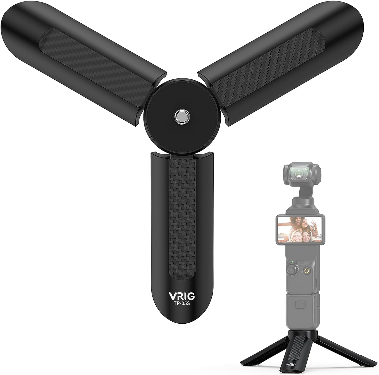 VRIG TP05S Mini Tripod for DJI OSMO Pocket 3,Portable Pocket Stand Desk ...