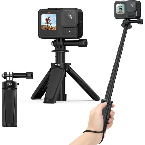 VRIG TP29 Extenable Mini Camera Tripod,Portable Small Handle Grip ...